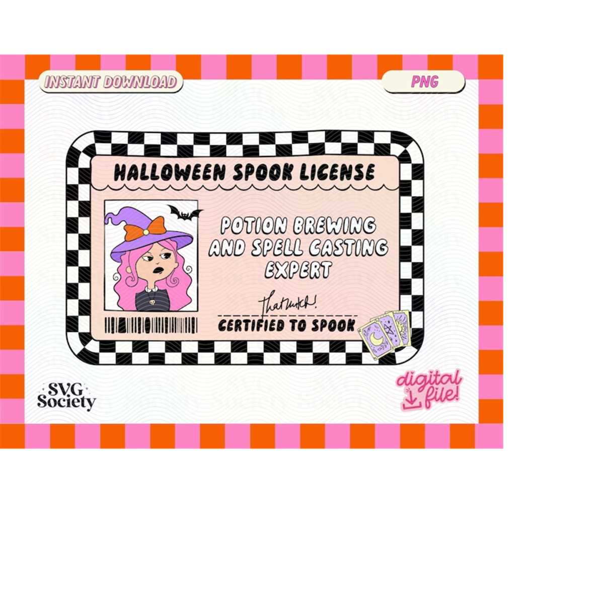 Witch Halloween Spook License PNG File, Witty Creative Artsy | Inspire ...