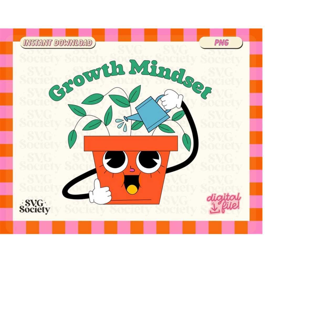 Growth Mindset, Cute PNG file for Sublimation Design, T-shir | Inspire ...