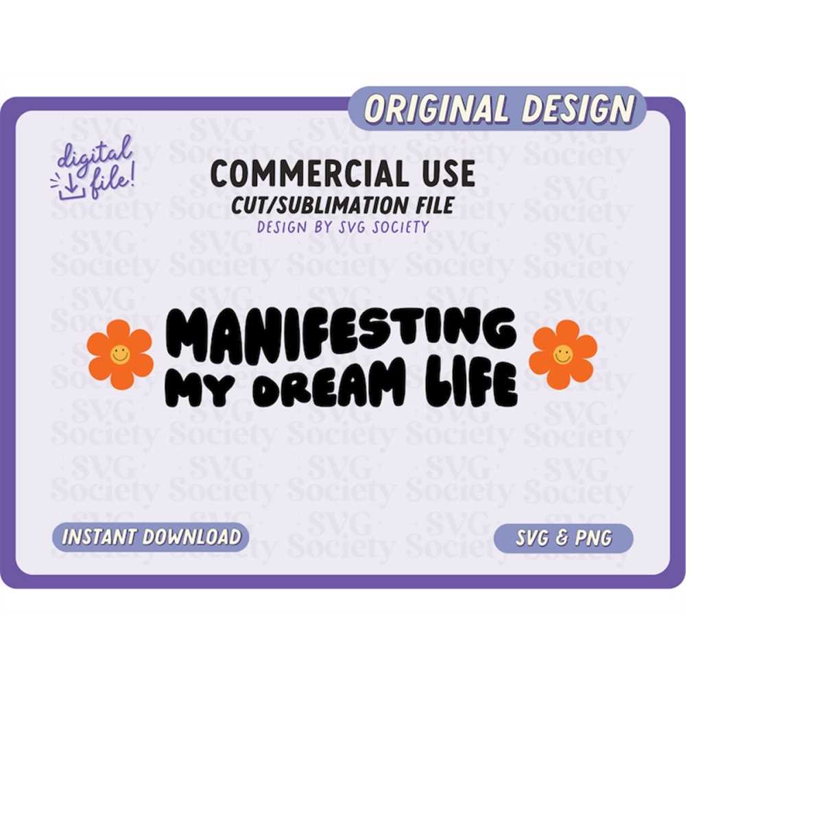 Manifest SVG, PNG, Manifesting My Dream Life, Sublimation, S | Inspire ...