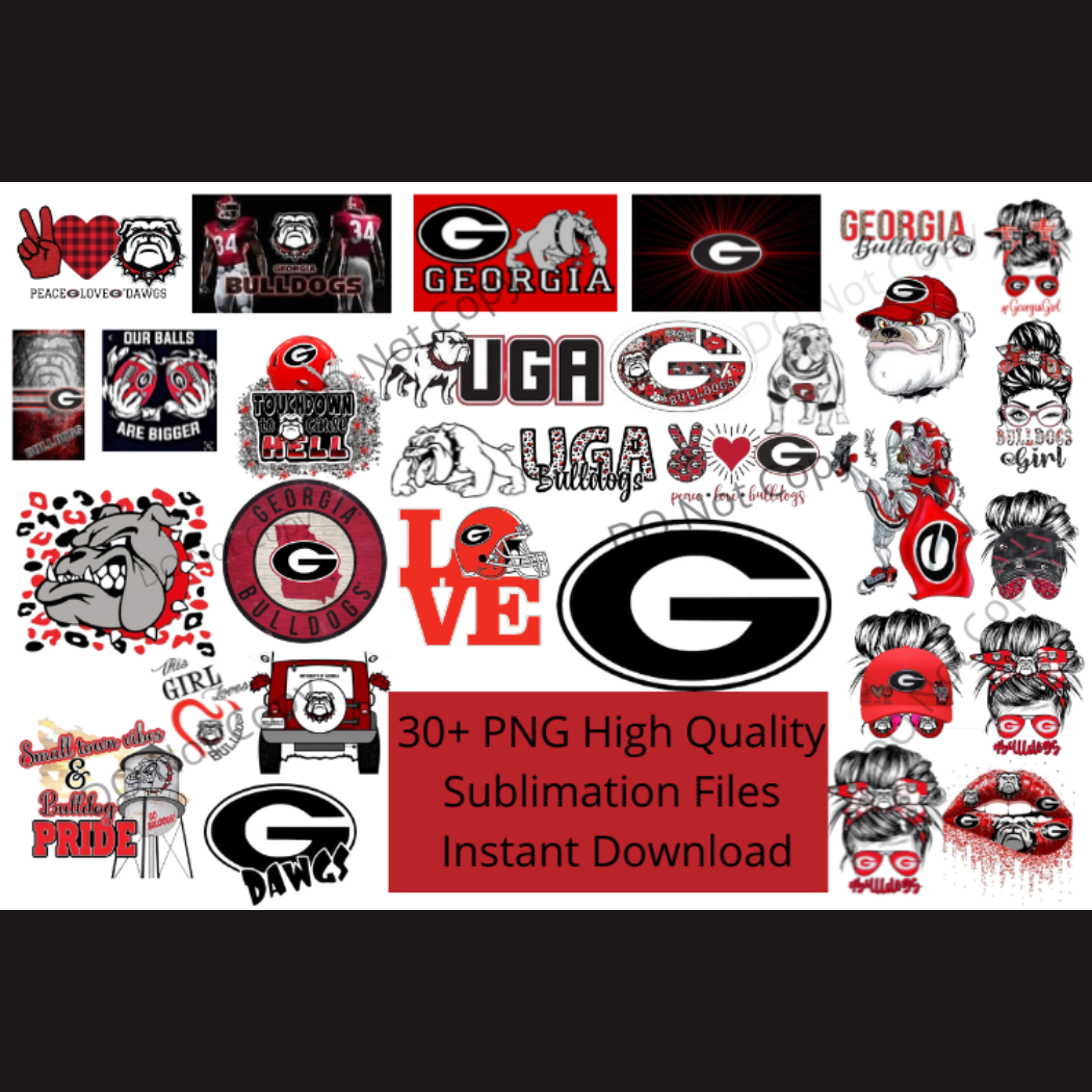 Georgia Bulldogs 50 designs NFL SVG Bundle Package designs a | Inspire ...