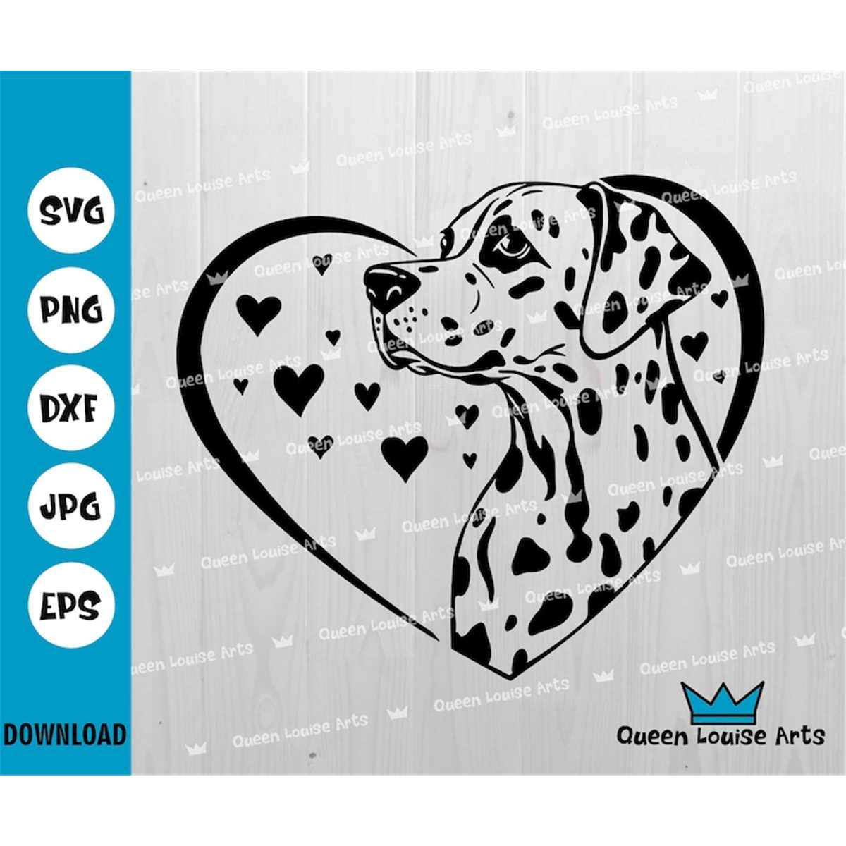 Dalmatian svg, dalmatian png clip art,vector love dog cuttab | Inspire ...