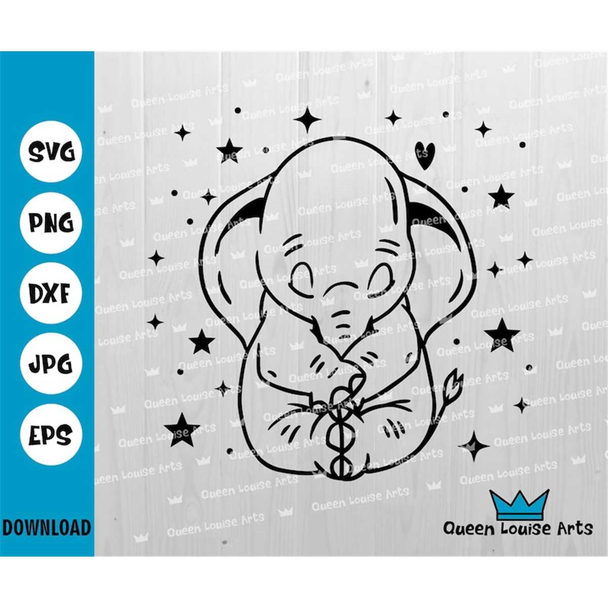 Baby Elephant svg png Baby Boy, Baby Girl, sleeping Elephant | Inspire ...