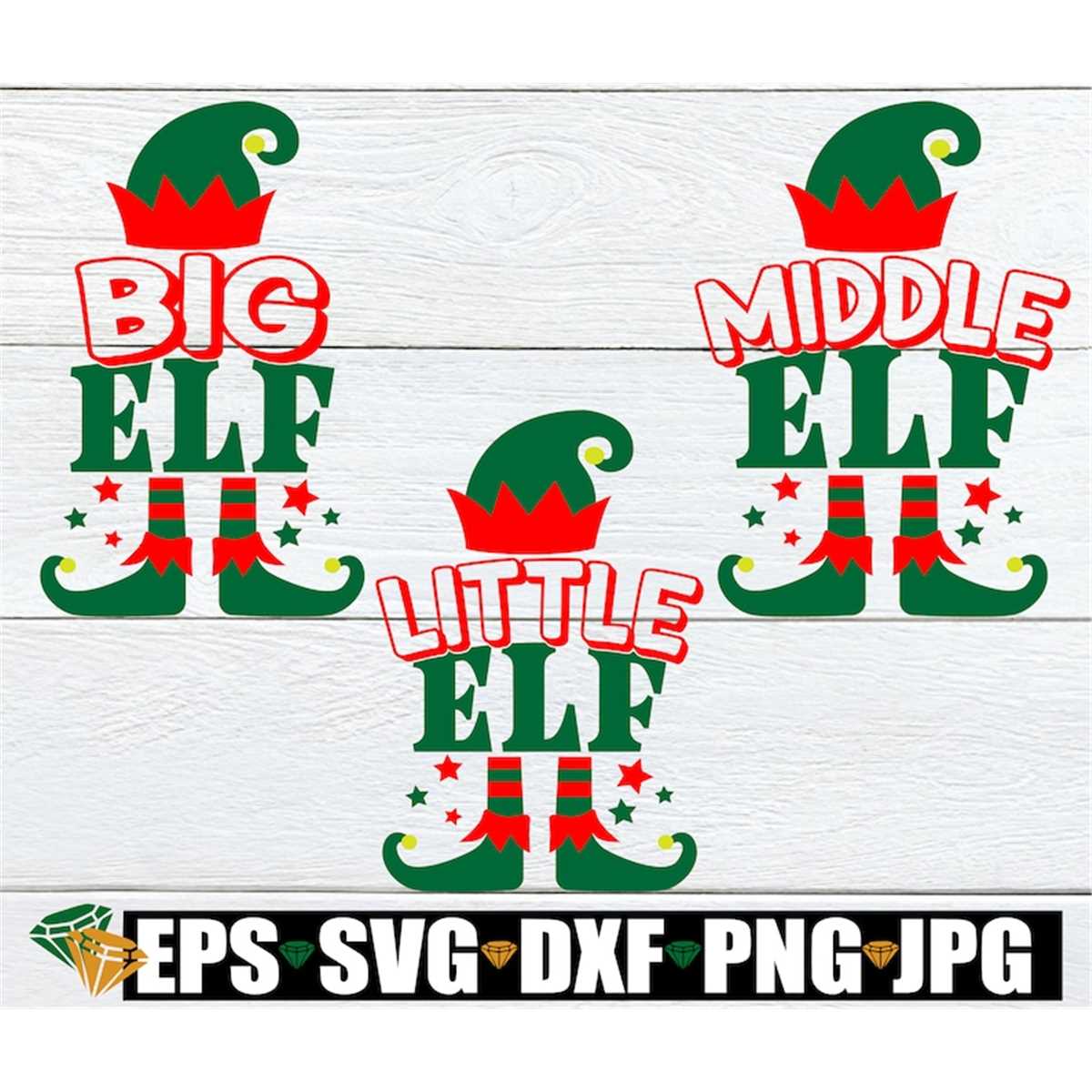 Elf Siblings. Big Elf. Middle Elf. Little Elf. Brother Elves | Inspire ...
