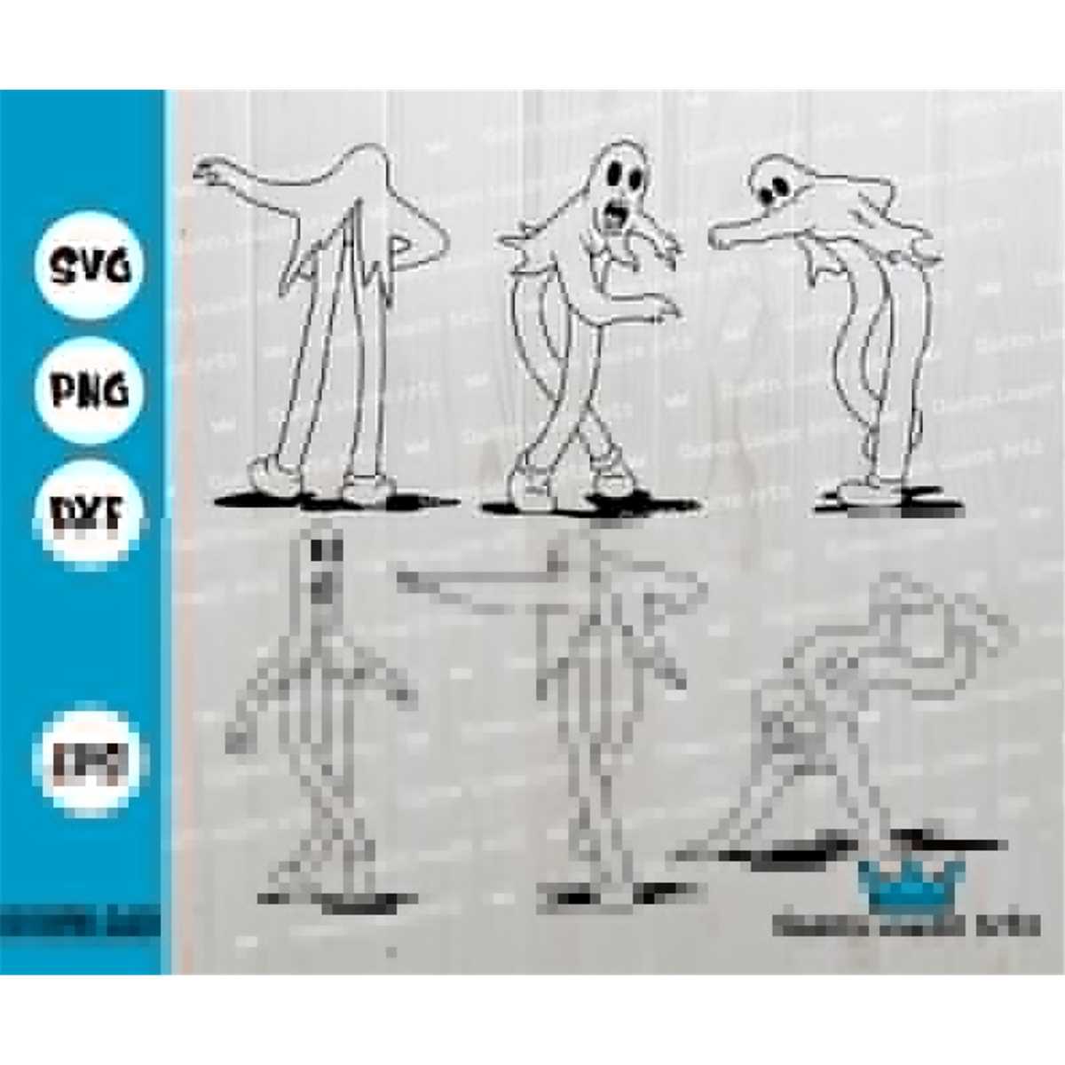 Coco the Clown Ghost Dancing Sings Svg Png Dfx Eps Outline c | Inspire ...