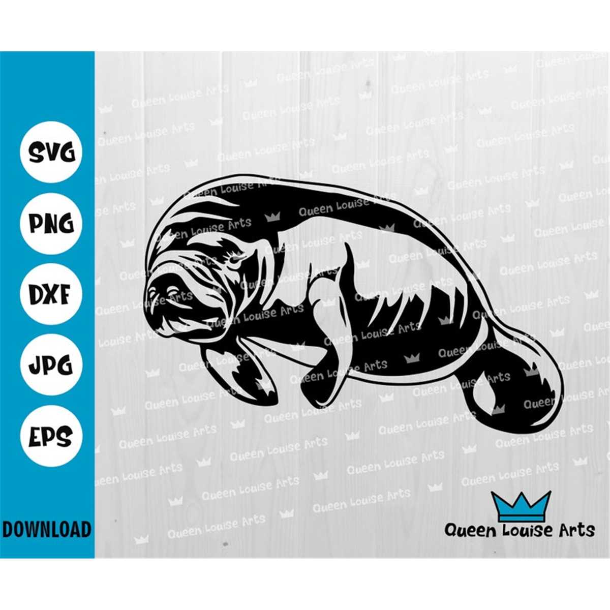 Manatee svg, Sea cow svg, Beach svg, Animal svg png, Vector | Inspire ...