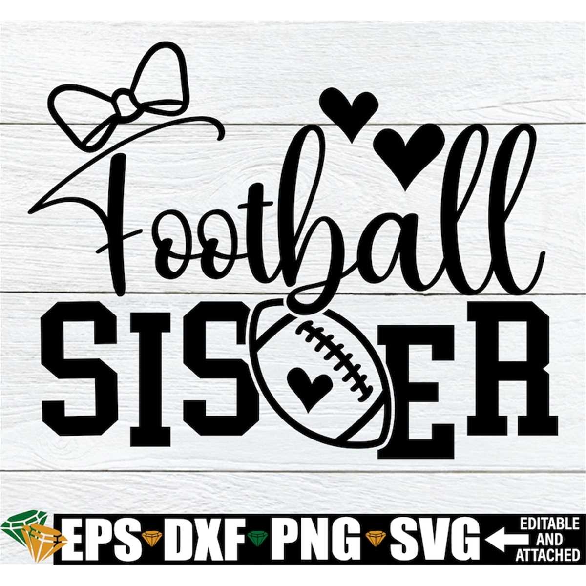 Football Sister, Football Sister svg, Football svg, Football | Inspire ...