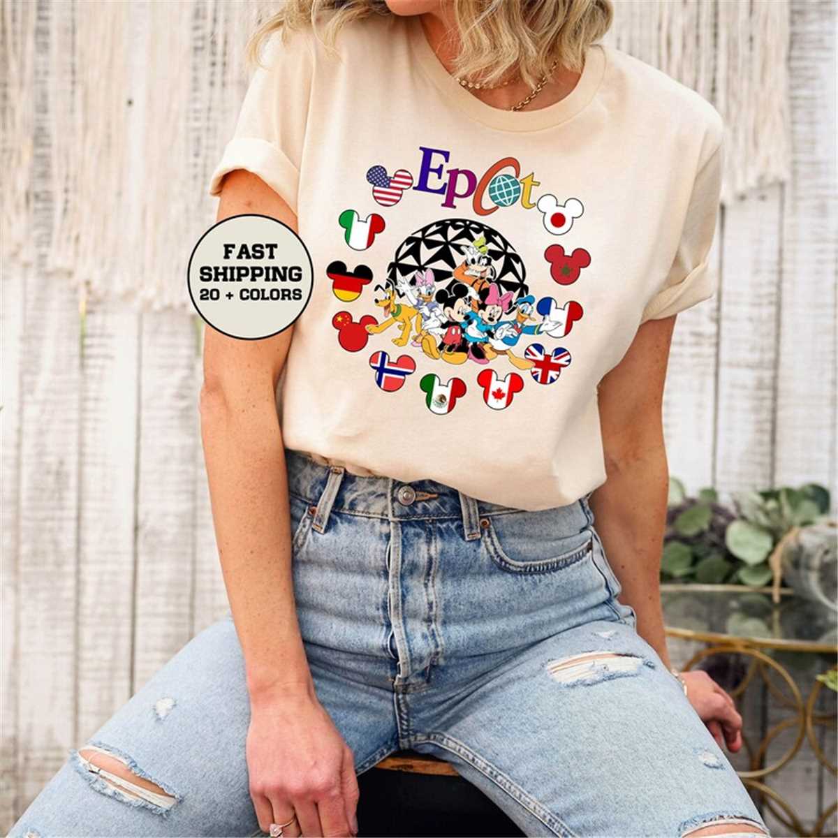 Mickey and Friends Epcot Shirt, Disney Epcot Shirt, Retro Di - Inspire ...