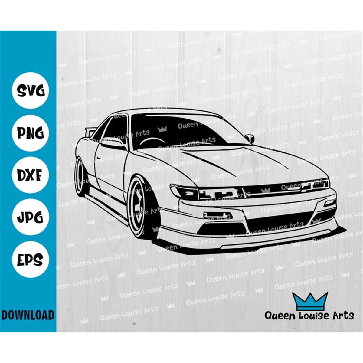 Silvia S15 SVG, JDM Png Dxf Eps Vector Graphics Sports car,S | Inspire ...