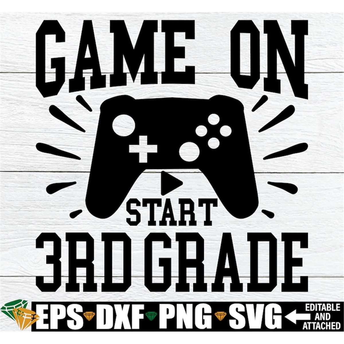 Game On 3rd Grade, First Day Of School svg, Third Grade Shir | Inspire ...