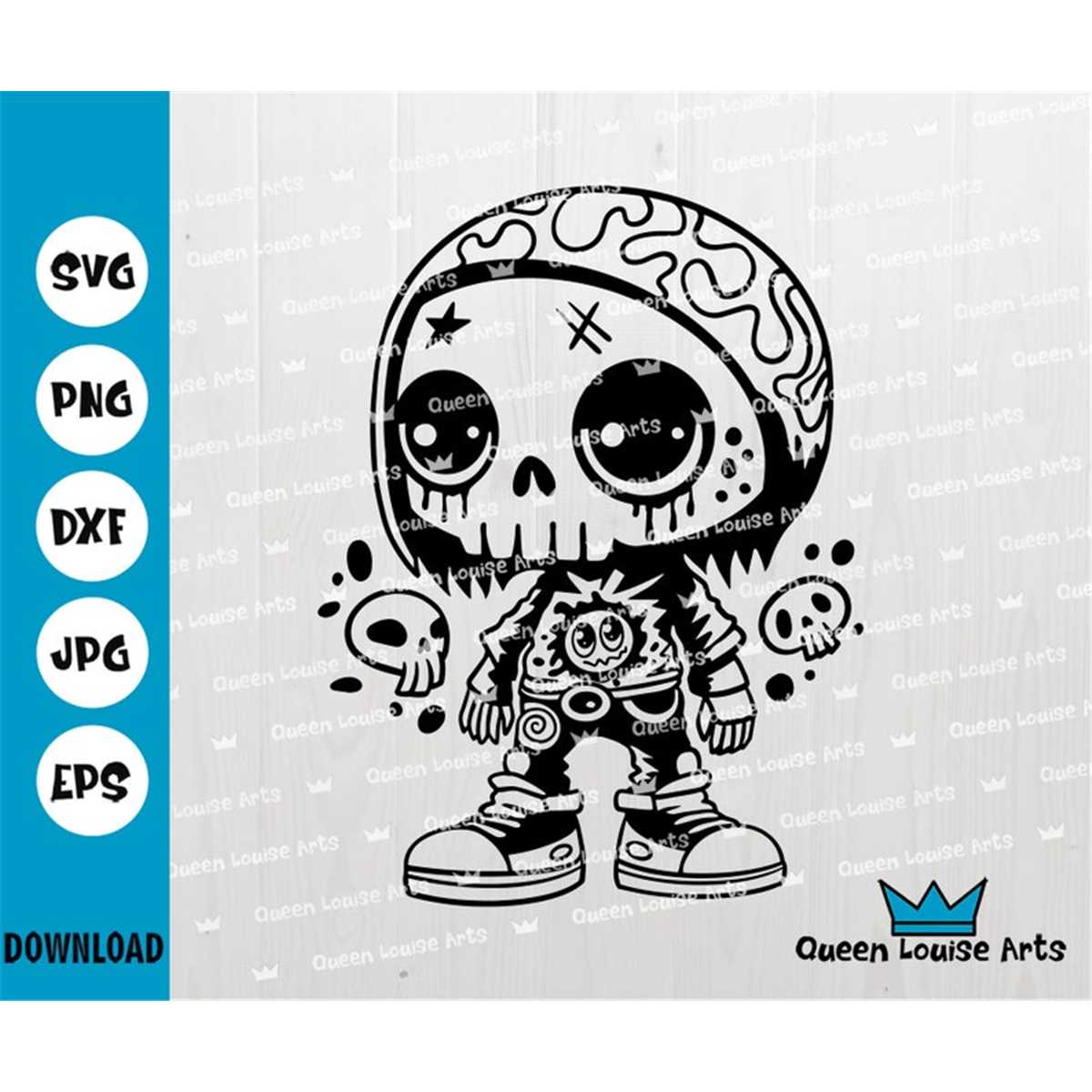 Skull svg png dxf, Cute cool skull Street art skeleton carto | Inspire ...