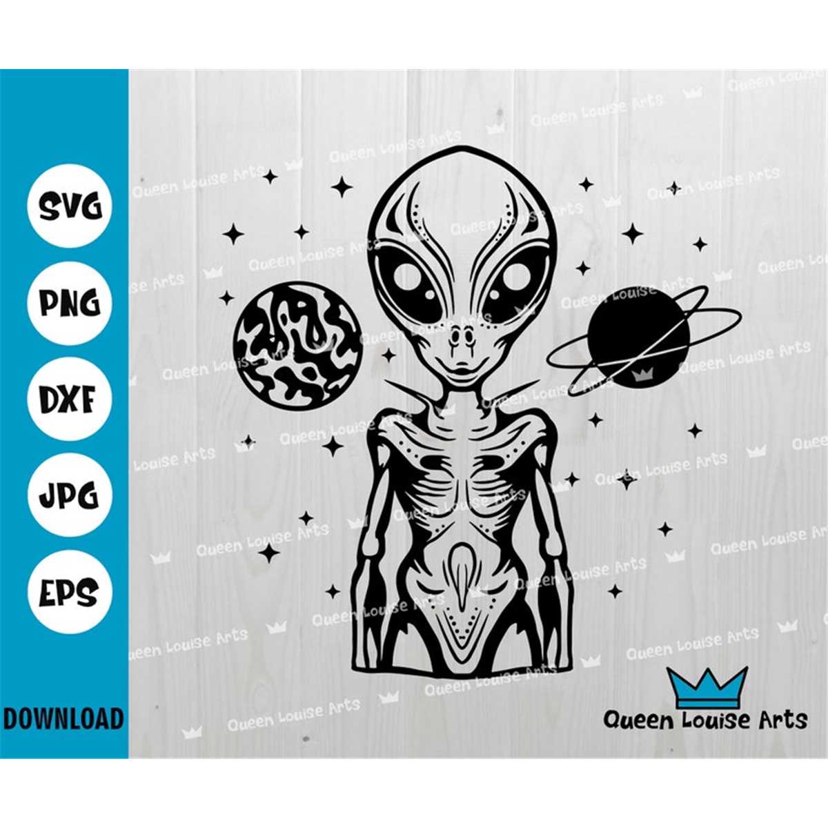Alien SVG, Graphic Tattoo Space Monster SVG,Extraterrestrial | Inspire ...