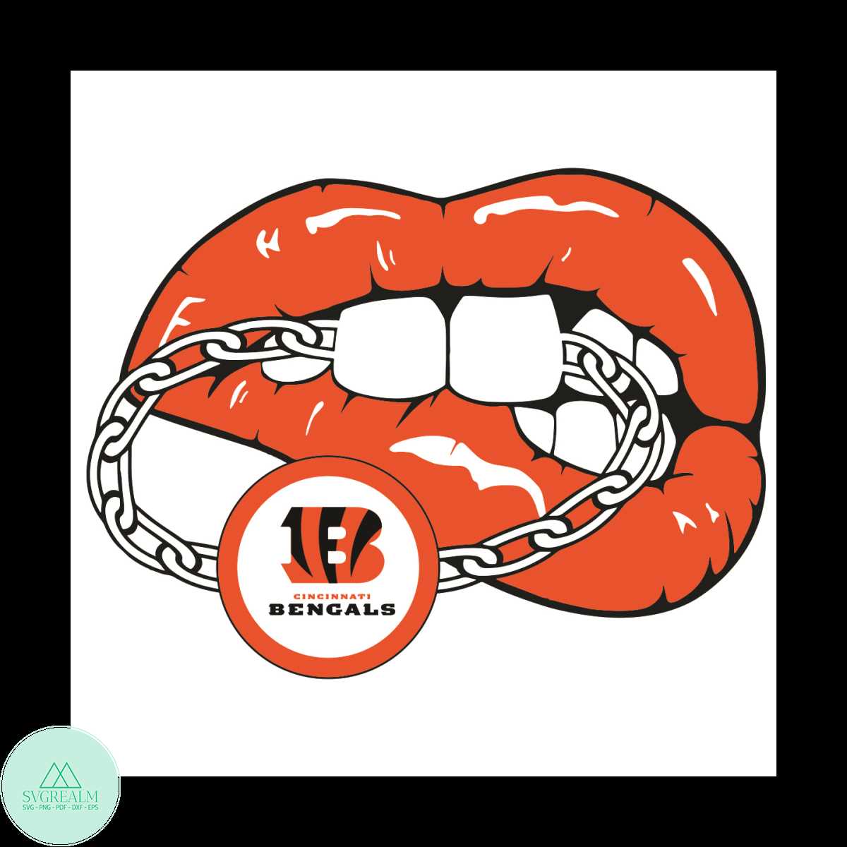 Lips Cincinnati Bengals Football Team Svg, Sport Svg, Cincin | Inspire ...