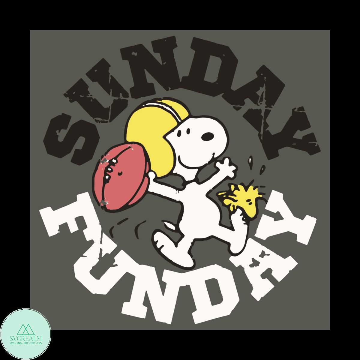 Snoopy Football Svg - Inspire Uplift
