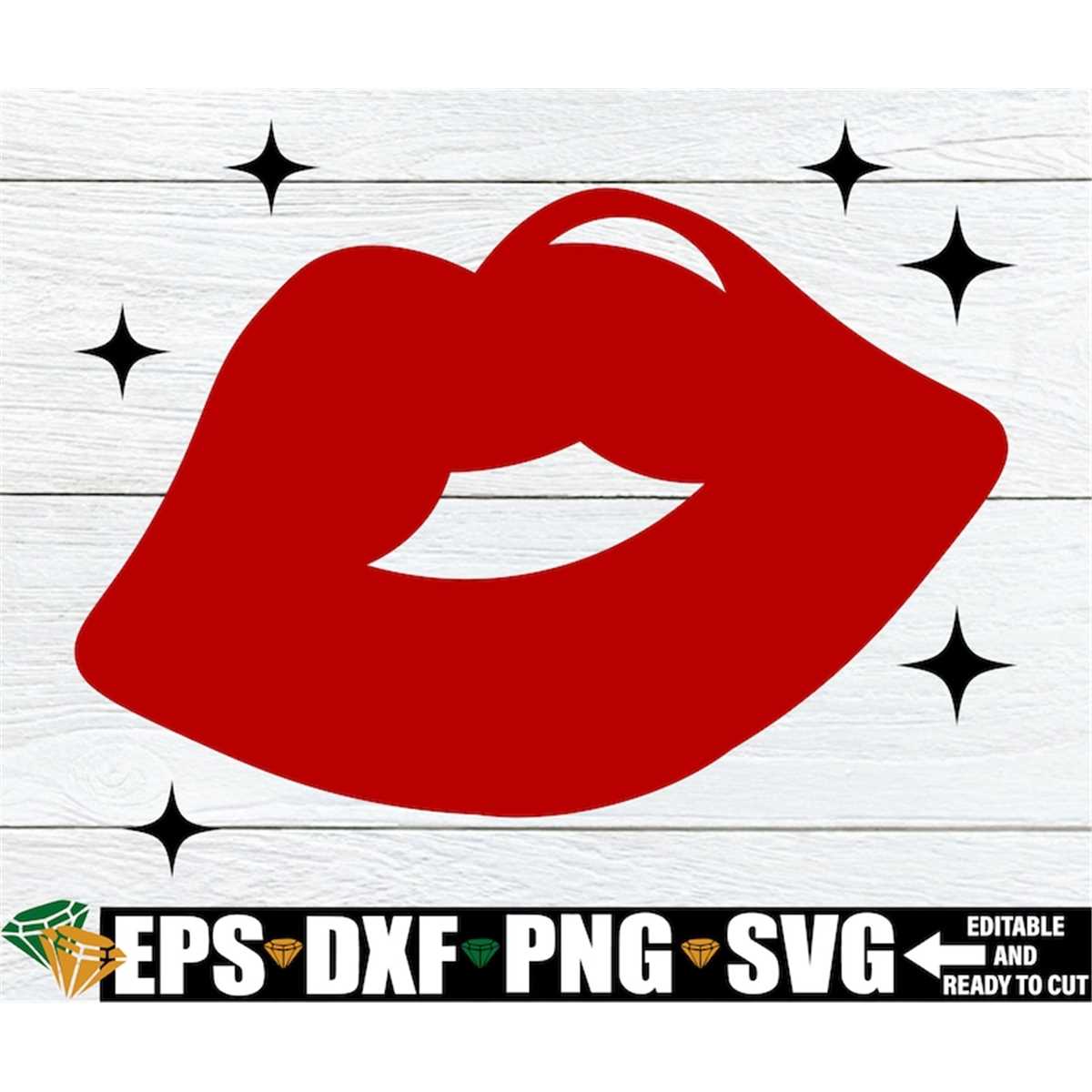Lips svg, Red Lips svg, Lips With Sparkles svg png, Valentin | Inspire ...