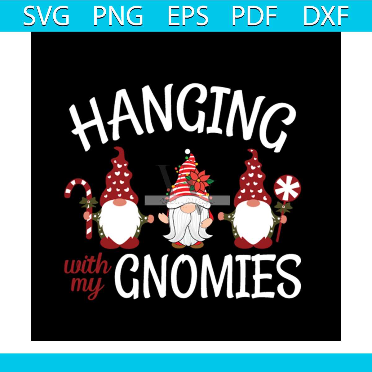 Hanging With My Gnomies Svg, Christmas Svg, Gnome Svg, Santa | Inspire ...