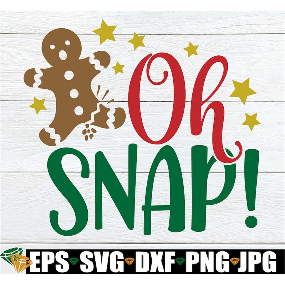 Oh Snap, Christmas svg, Broken Gingerbread Man svg, Gingerbr | Inspire Uplift