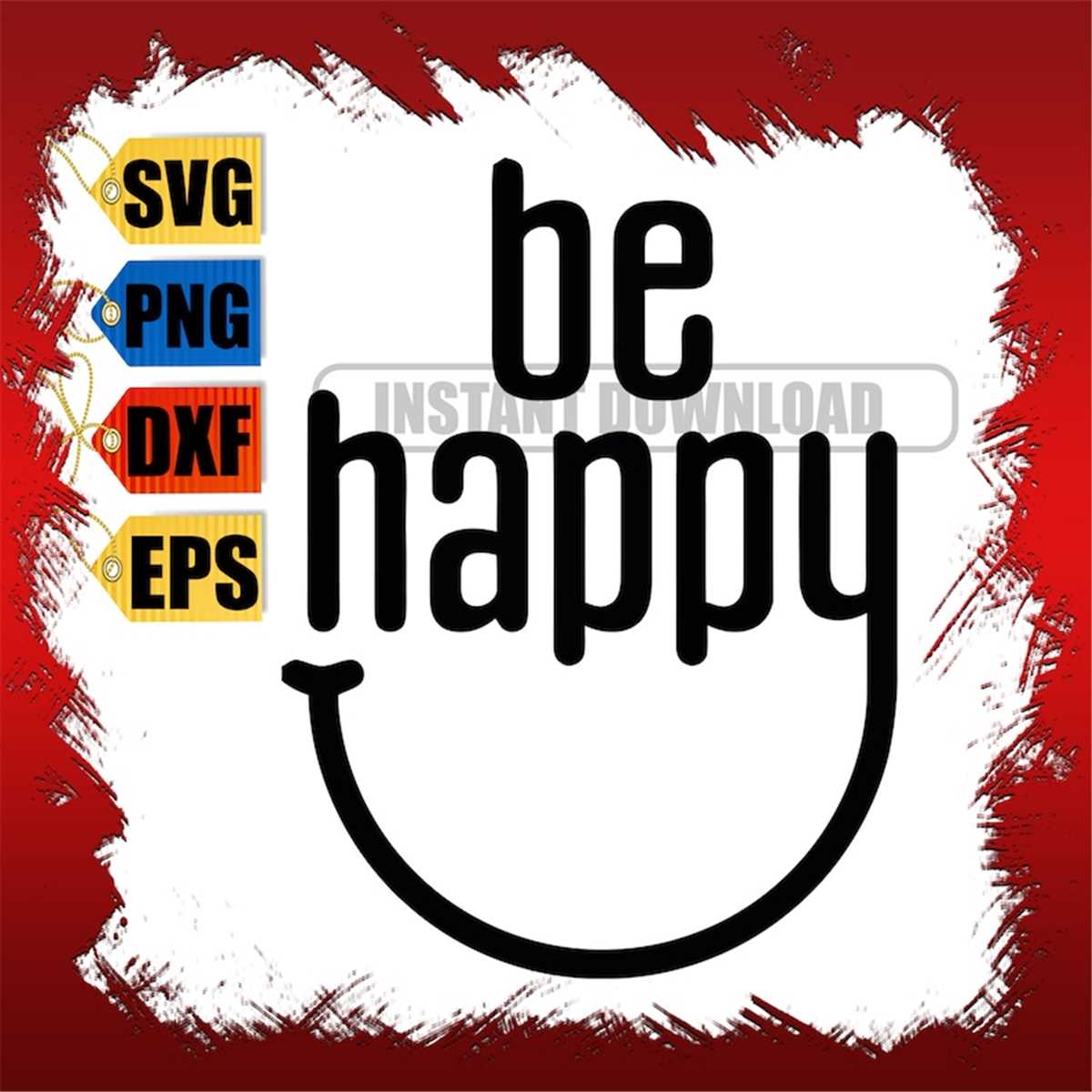 Be happy Svg, clipart, cut file, cricut, shirt svg, png, dxf | Inspire Uplift