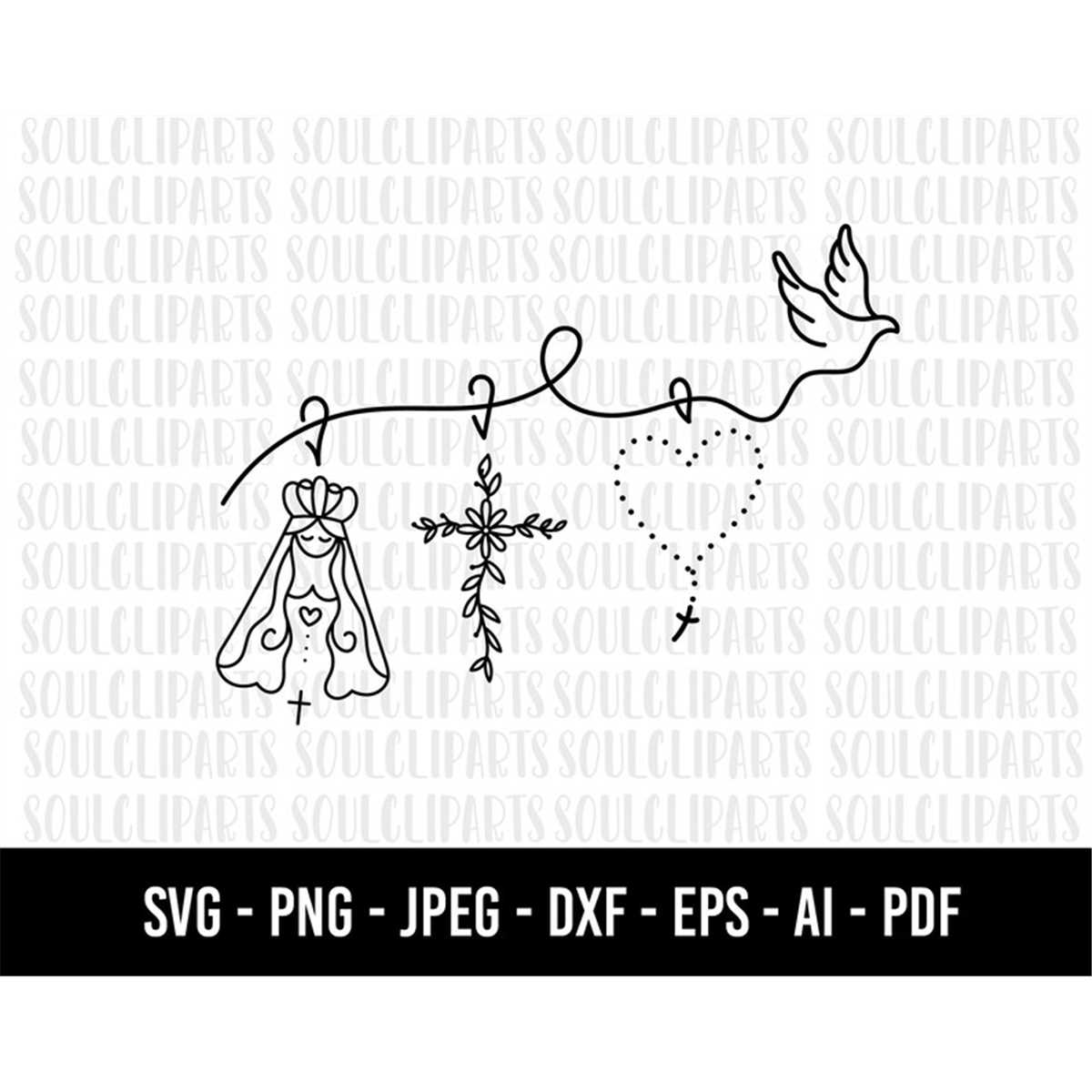 COD801- Floral Cross SVG, Cross SVG, Easter SVG, Religious, | Inspire ...