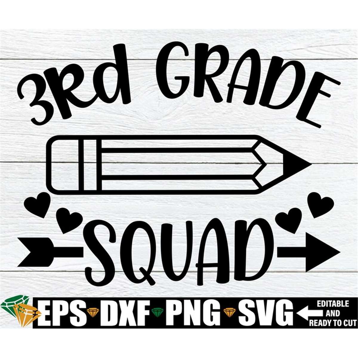 3rd Grade Squad, 3rd Grade Team Shirts SVG, 3rd Grade Teache - Inspire ...