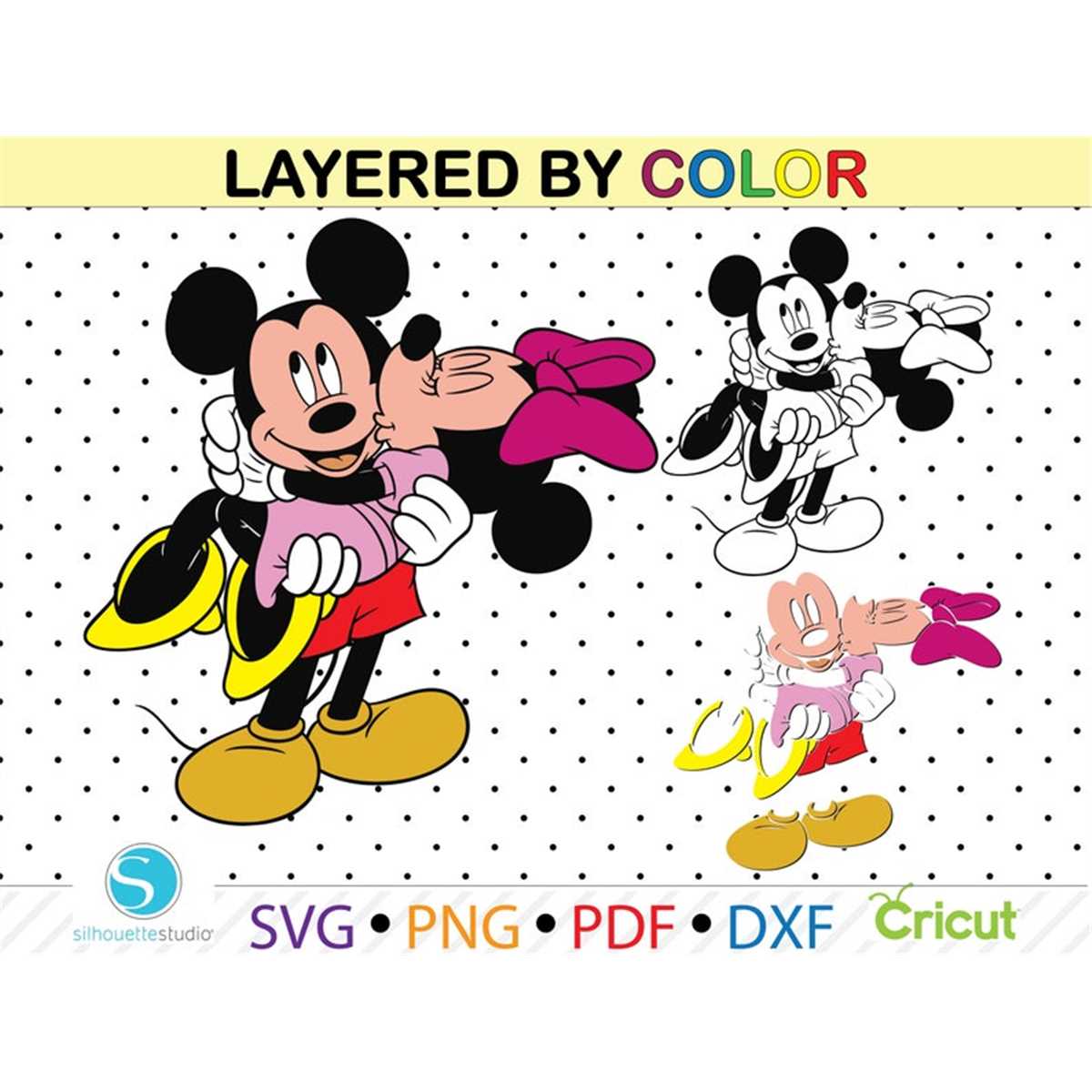 Mickey Mouse and Minnie mouse svg, Mickey Mouse and Minnie m - Inspire ...