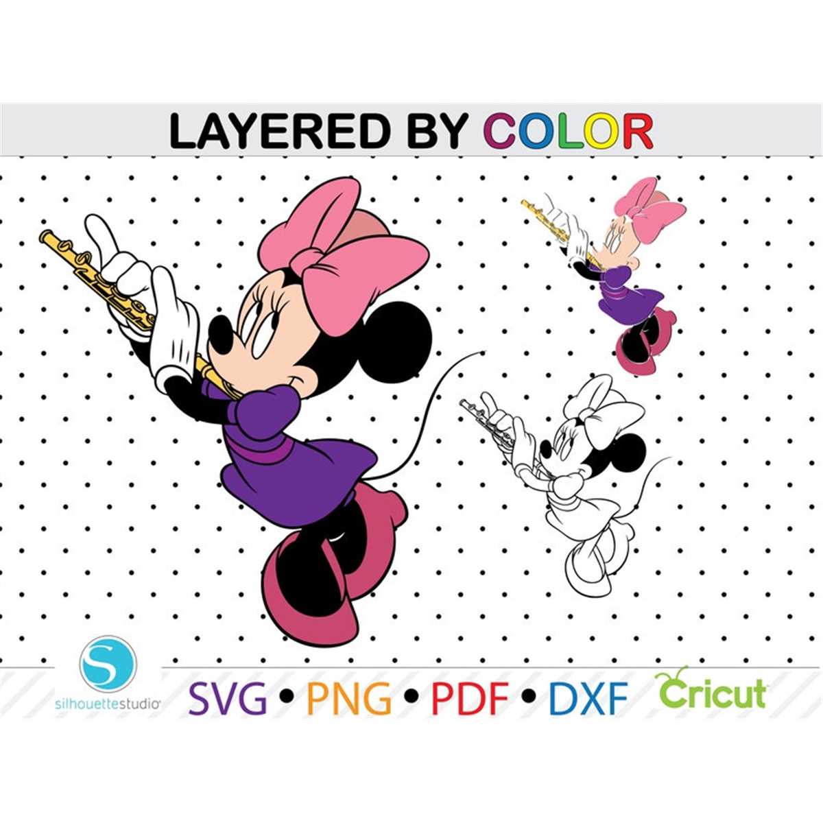 Minnie Mouse Flute svg, Minnie Mouse Flute clipart png,minni | Inspire ...