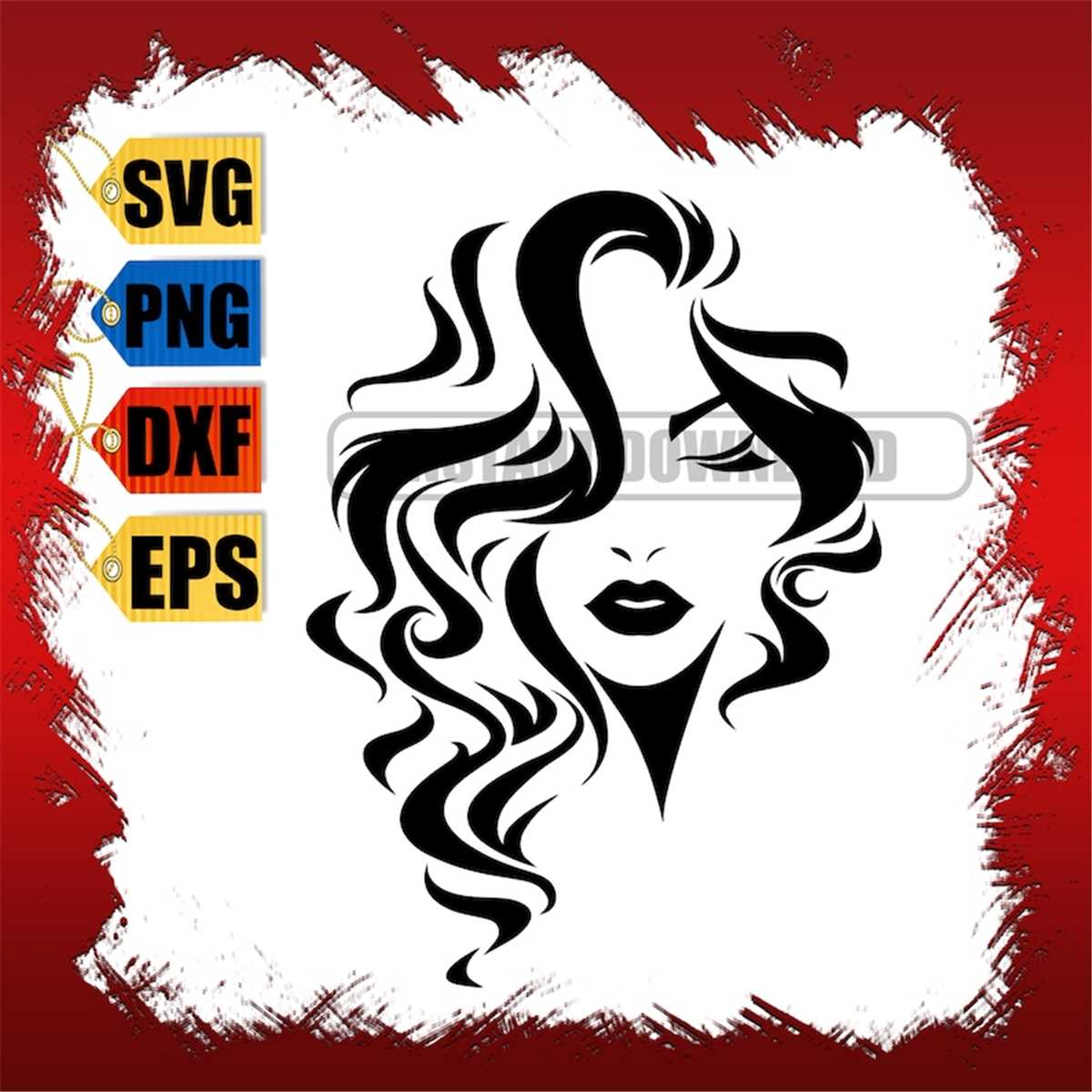 Woman SVG, Lips SVG, Lashes SVG, Woman Face Svg, Female Hair - Inspire ...