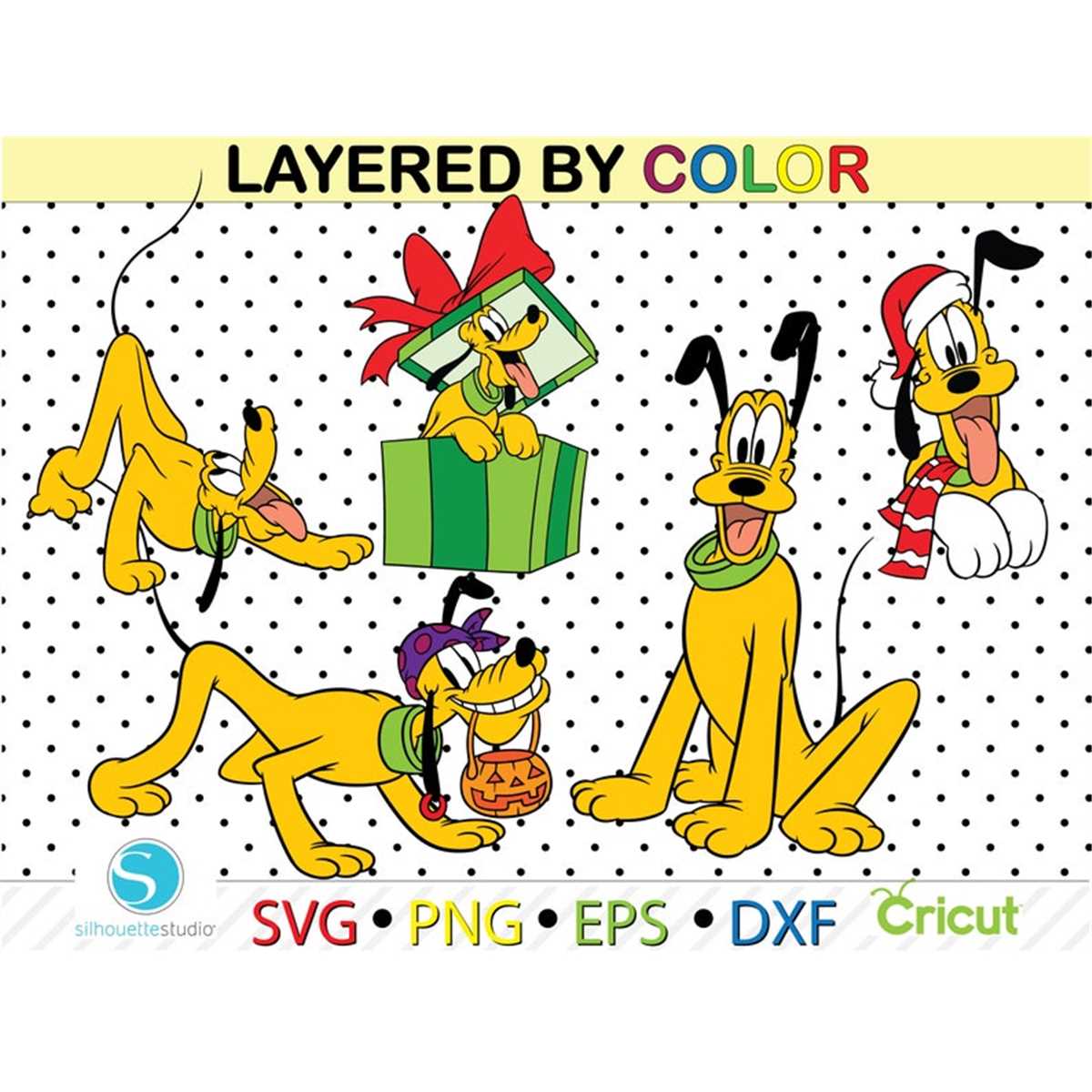 Pluto svg, dog svg,pluto clipart png, pluto bundle svg,silho - Inspire ...