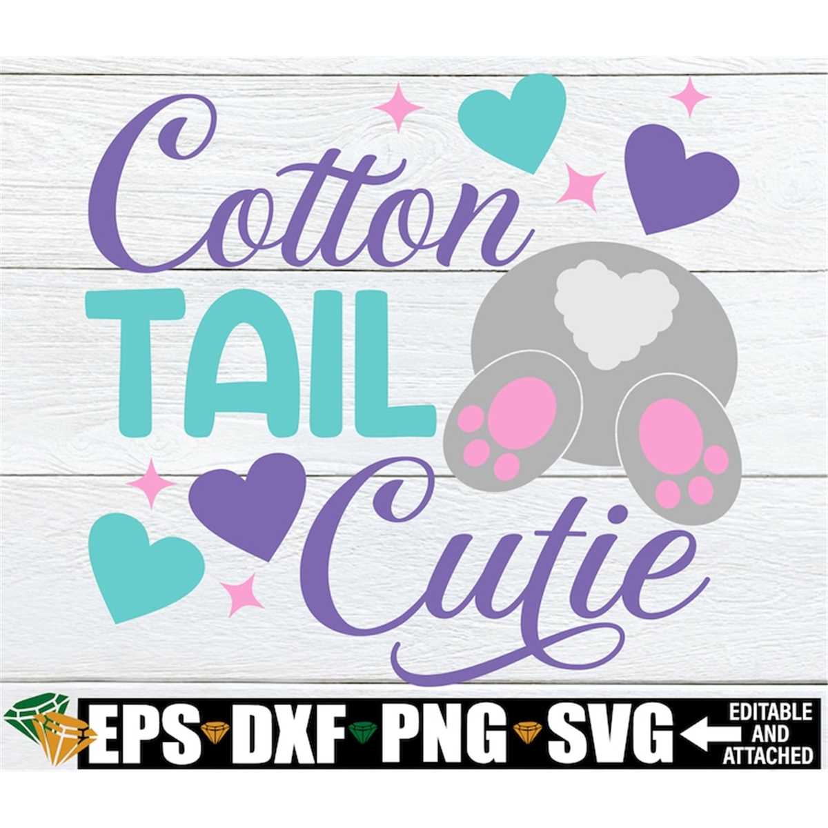 Cotton Tail Cutie, Cottontail Cutie svg, Girls Easter Shirt | Inspire ...