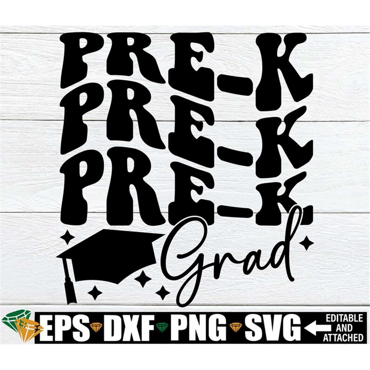 Pre-K Grad, Girls Pre-K Graduation Shirt, Retro Pre-K Grad s - Inspire ...