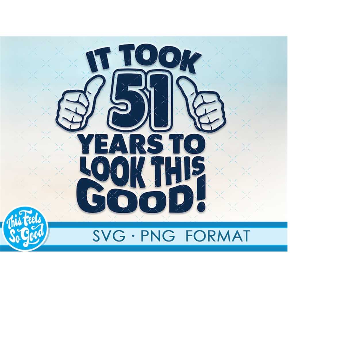 51st birthday SVG png. Turning 51 birthday svg cut Files, 51 | Inspire ...