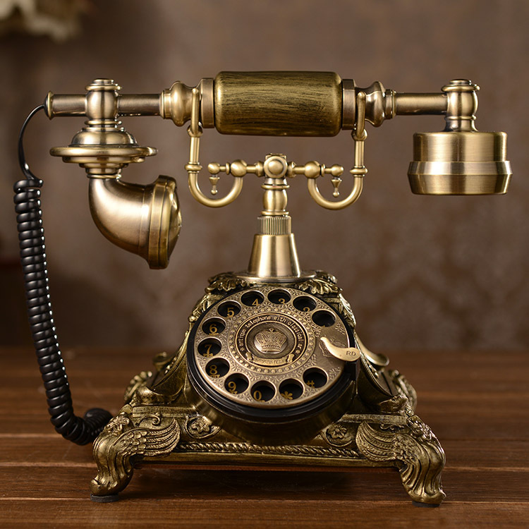 European Retro Telephone Sets Rotating Turntable Telephone | Inspire Uplift