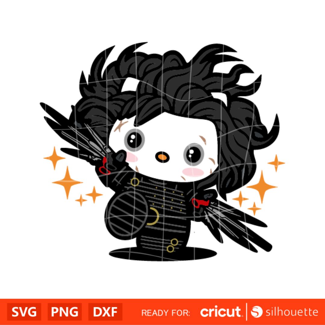 Hello Kitty Edward Svg, Halloween Svg, Hello Kitty Svg, Kawa - Inspire ...