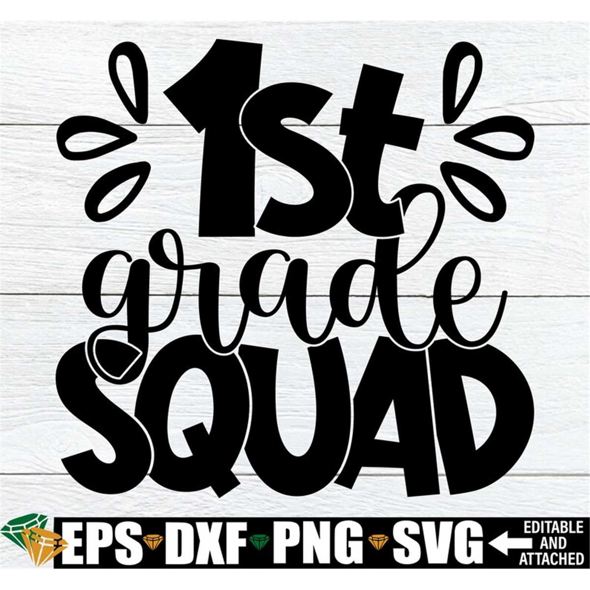 1st Grade Squad, Matching 1st Grade Teacher Shirt SVG, 1st G | Inspire ...
