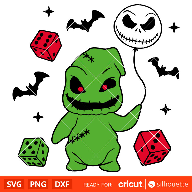 Oogie Boogie Jack Balloon Svg, Nightmare Before Christmas Sv | Inspire ...