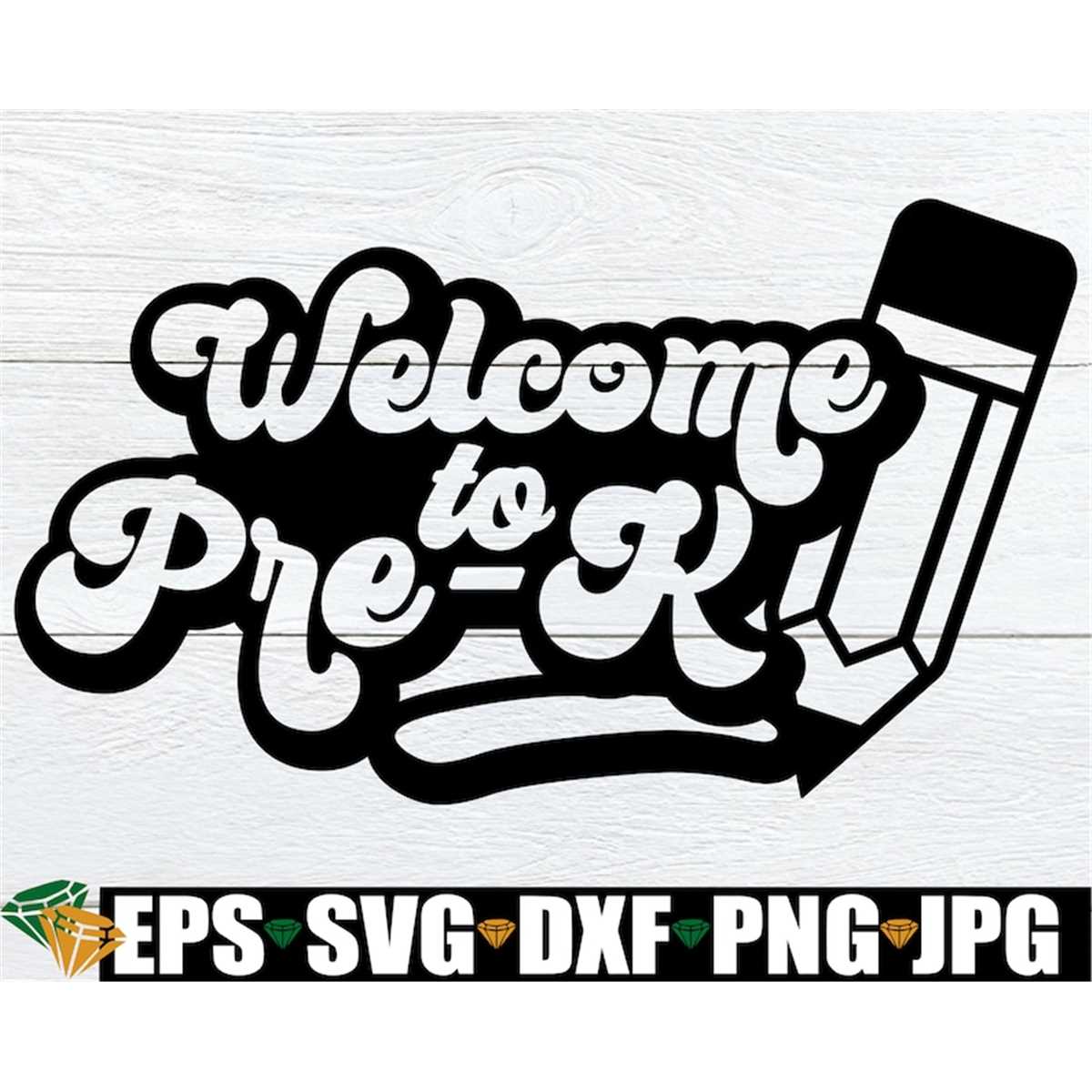 Welcome To Pre-K, Retro Pre-K Teacher svg, Retro Pre-K Sign | Inspire ...