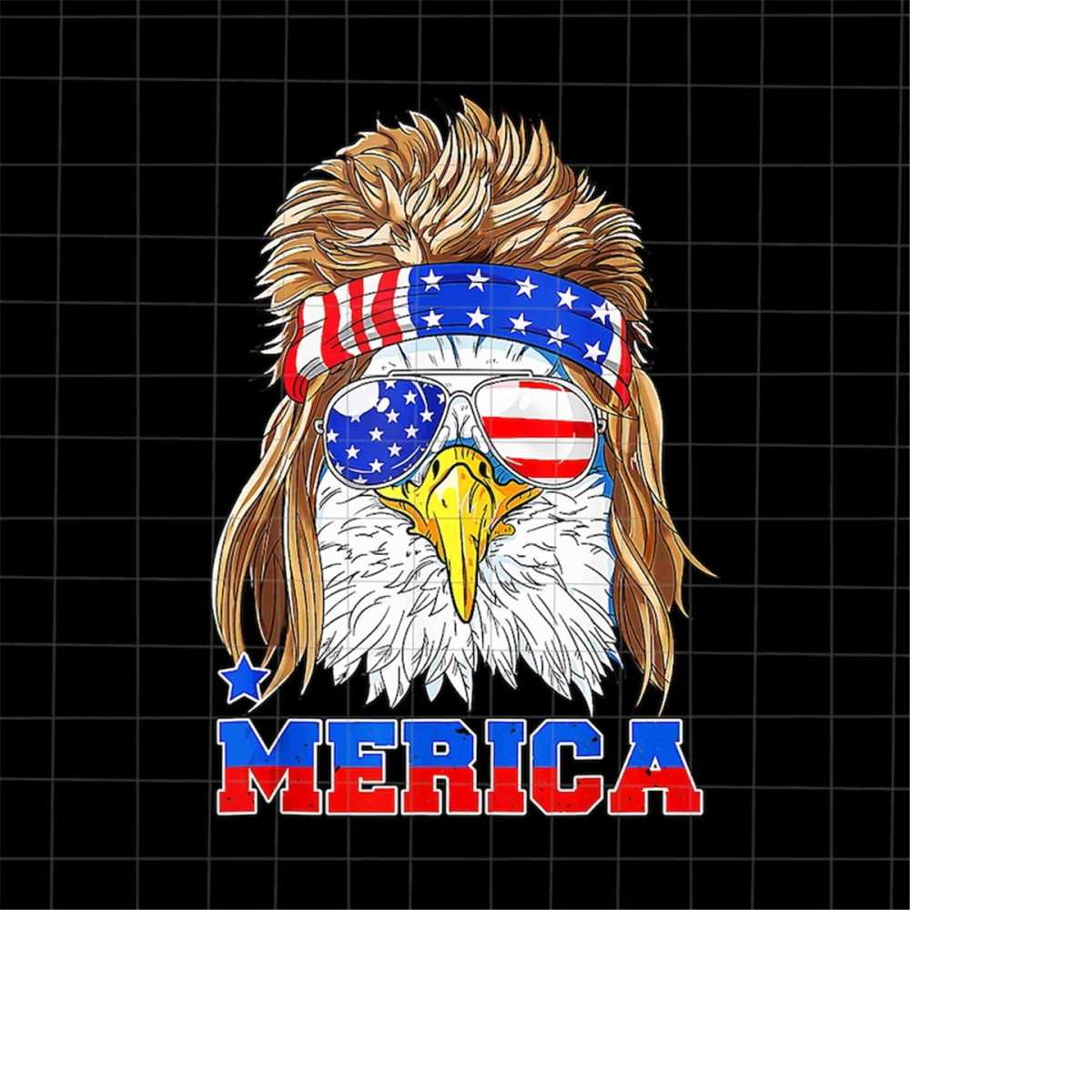 Merica Png, 4th Of July Png, American Bald Eagle Mullet Png, | Inspire ...