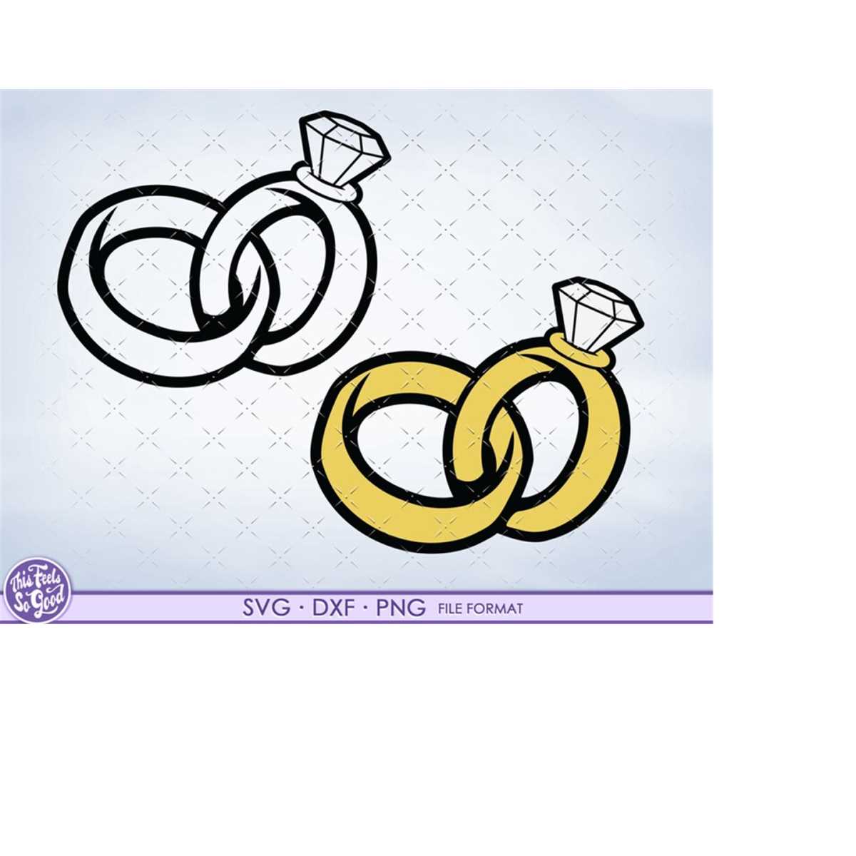 Wedding Rings svg, ring svg, Marriage svg, engagement, marry | Inspire ...