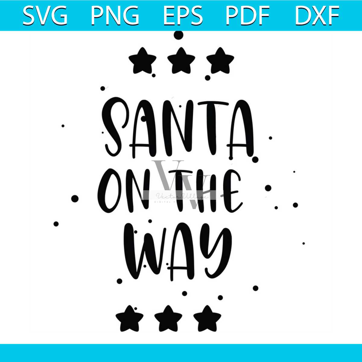 Santa On The Way Svg, Christmas Svg, Santa Claus Svg, Christ | Inspire ...