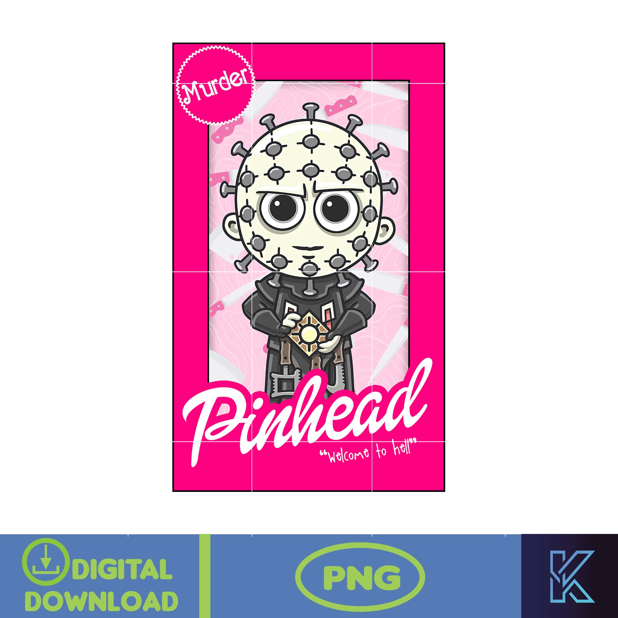 Chibi Horror Dolls PNG, Horror Characters PNG, Pink Doll PNG - Inspire ...
