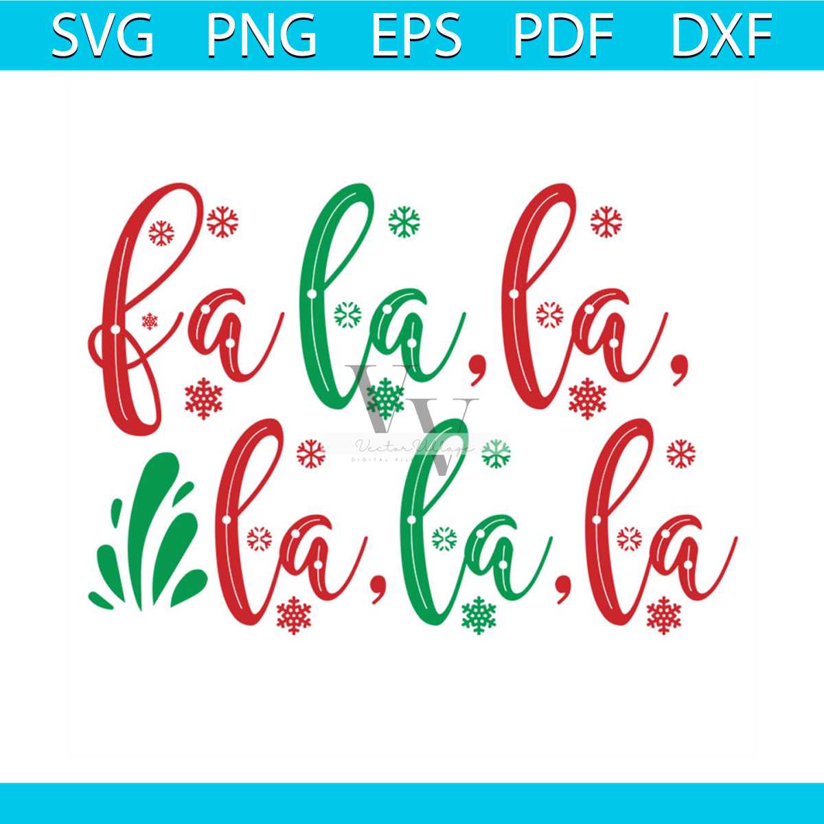 Fa La La Christmas Snow Svg, Christmas Svg, Fa La La Svg, Sn - Inspire ...