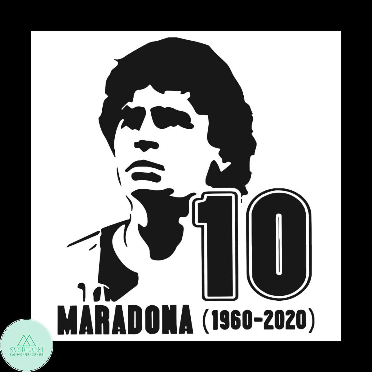 Maradona 10 19602020 Svg, Sport Svg, Diego Maradona Svg, Mar | Inspire ...