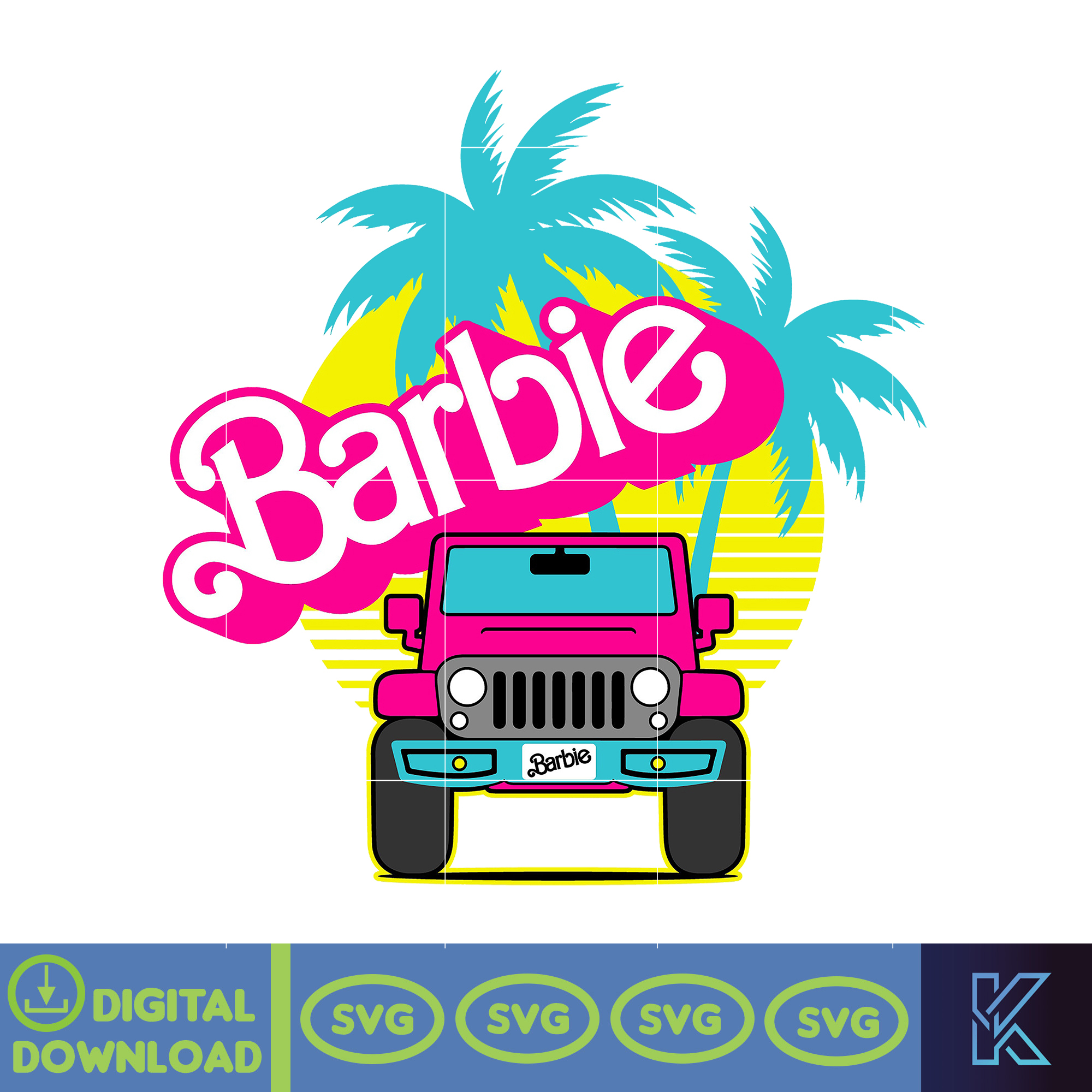 BarBie Doll Barbi Icons and Svg, Come On Let's Go Party Svg, - Inspire ...
