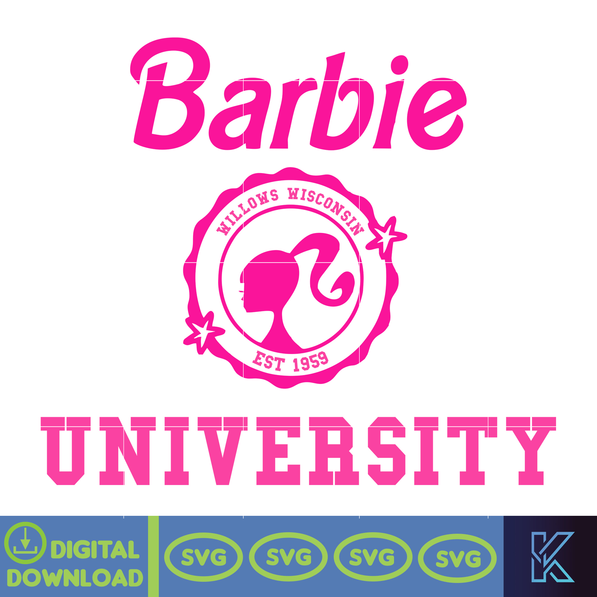 BarBie Doll Barbi Icons and Svg, Come On Let's Go Party Svg, | Inspire ...