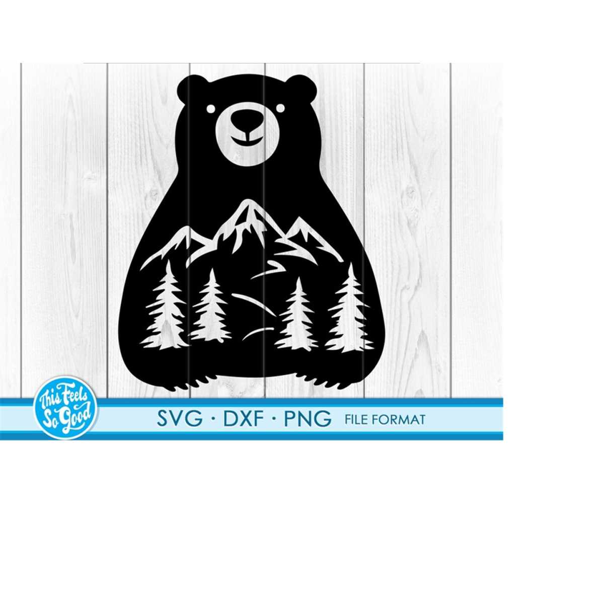 Wilderness Bears SVG bear svg files for Cricut. Camping Bear - Inspire ...