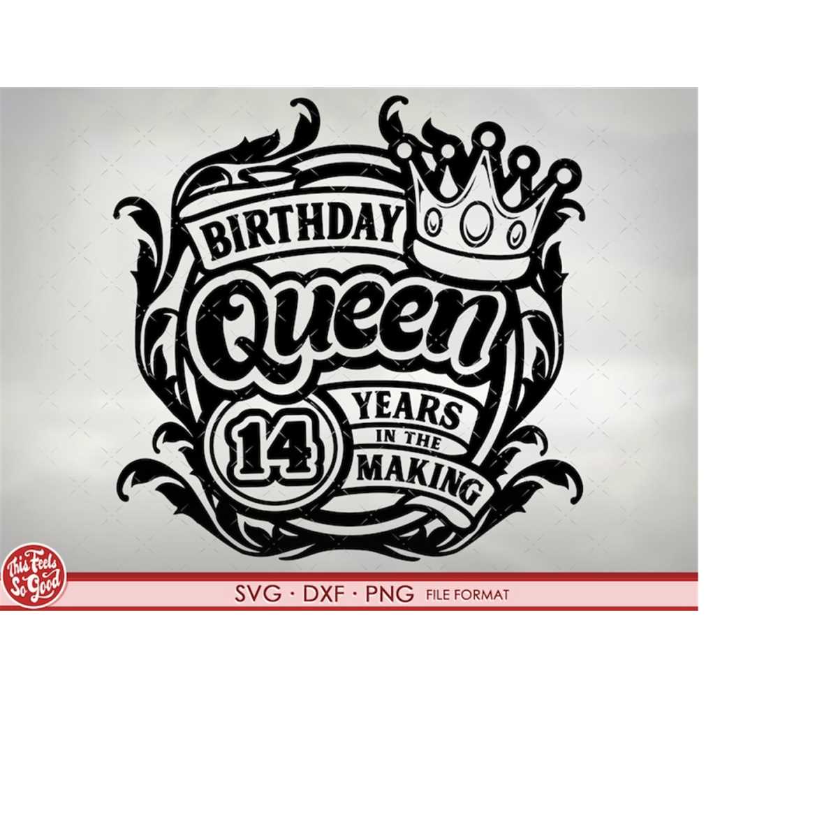 14th Birthday SVG files for Cricut. Birthday Gift 14th Birth | Inspire ...