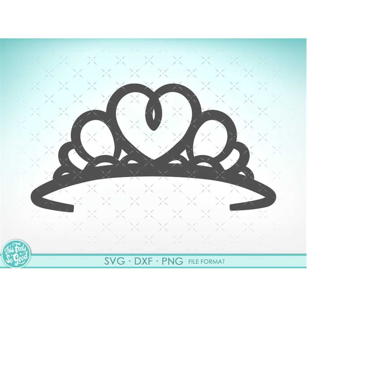 Tiara svg files for Cricut. tiara png, svg, dxf clipart file | Inspire ...