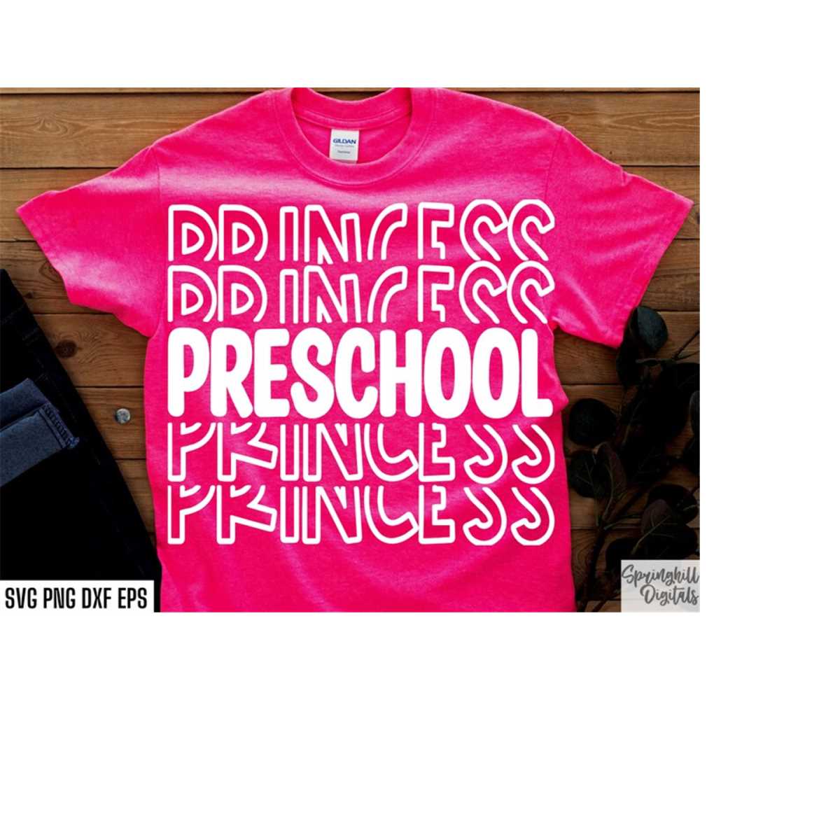 Preschool Princess Svg | Preschool Shirt Pngs | Pre-K Girls | Inspire ...