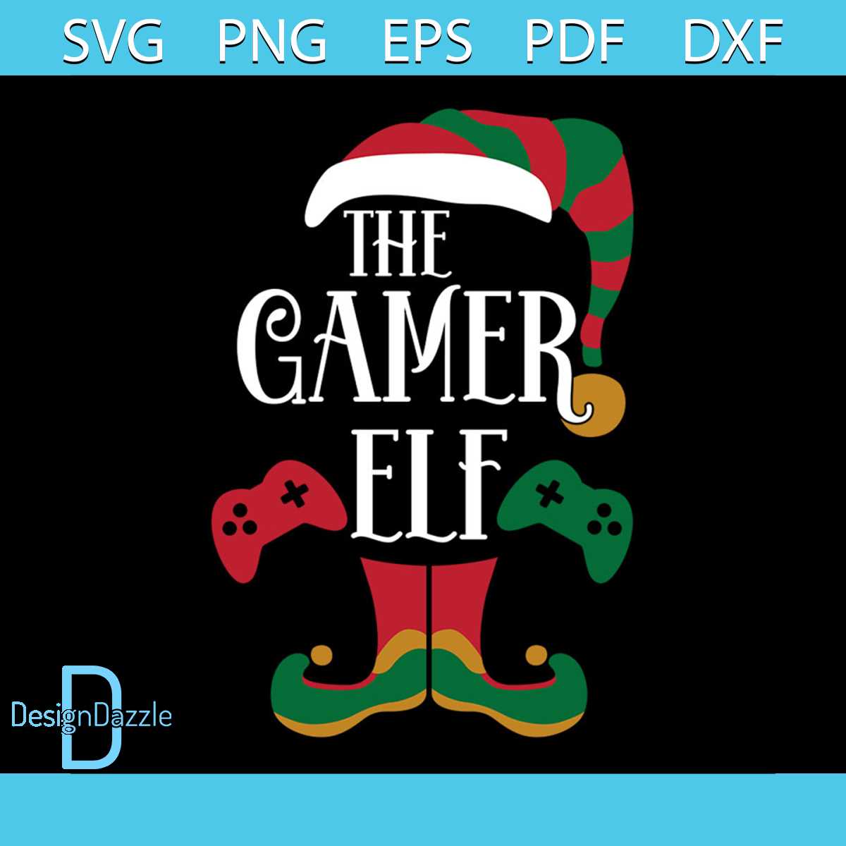 The Gamer Elf Christmas Svg, Christmas Svg, Gamer Elf Svg, E | Inspire ...