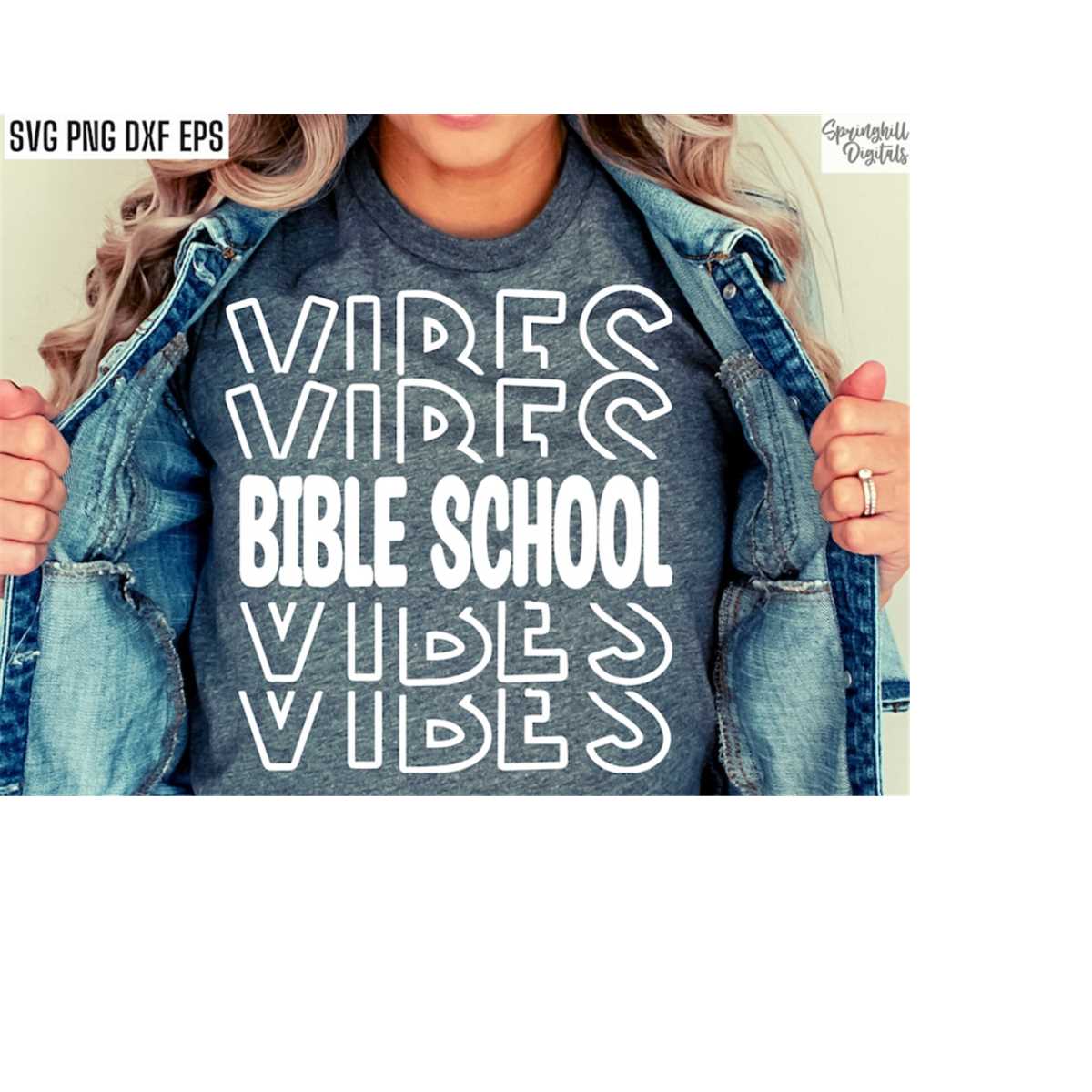 Bible School Vibes, VBS Tshirt Svgs, Vacation Bible School P | Inspire ...