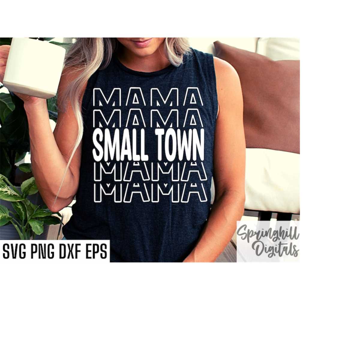 Small Town Mama | Mom Tshirt Cut Files| Svgs for Mom Shirts - Inspire ...